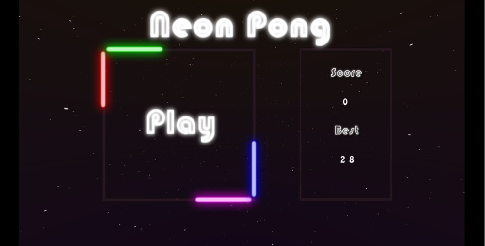 Neon Pong - Site de Games